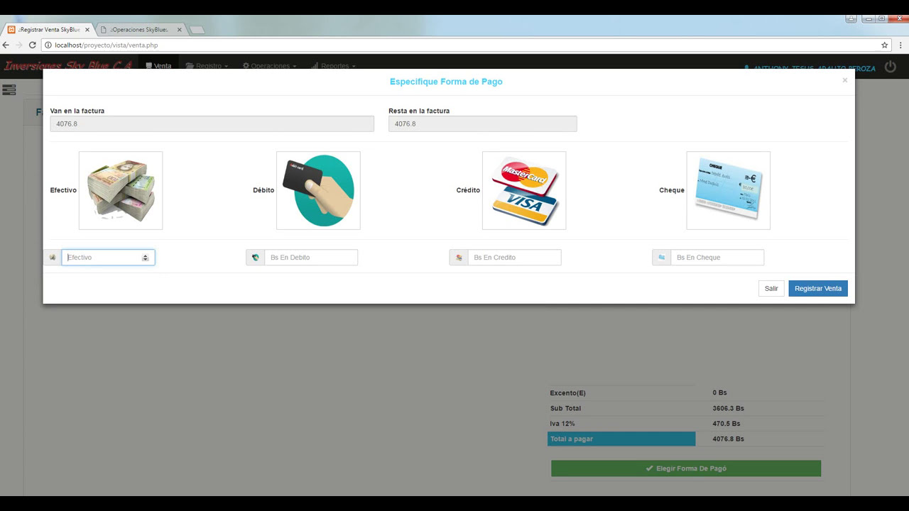 Sistema de Facturacion e inventarios en PHP JQUERY BOOTSTRAP y mas ...