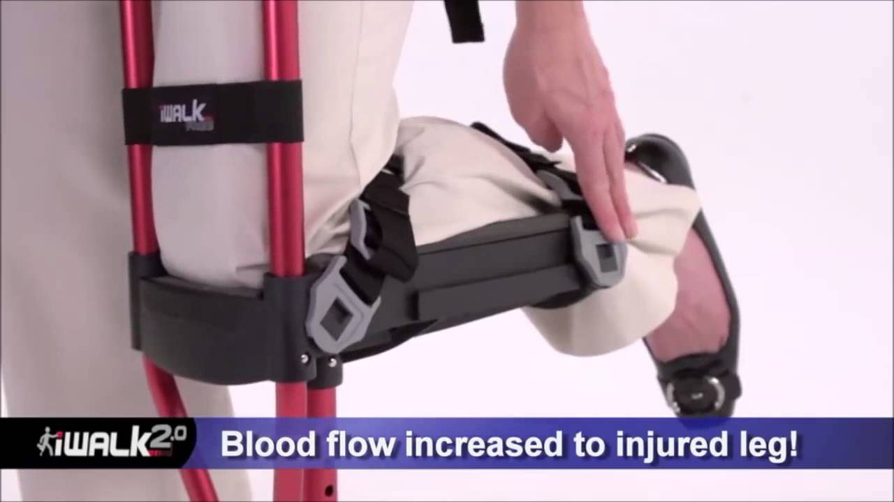 Informational Video iWALK2 0 CRUTCH Broken Sprained Injured Foot, Ankle ...