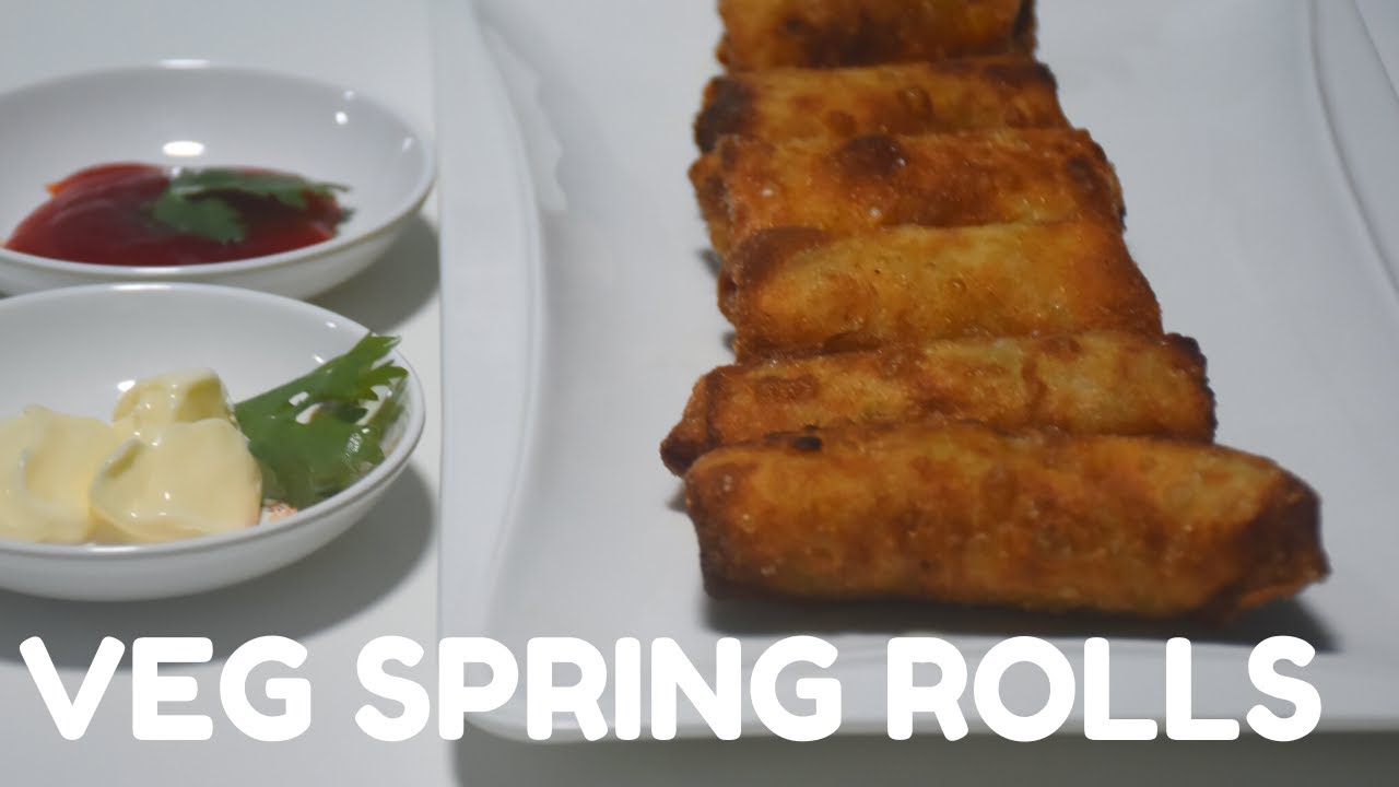 Crispy Veg Spring Rolls | Homemade Spring Roll sheets | சுவையான காய்கறி ...