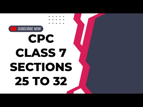 CPC CLASS 7 with Elaborate Explanation in Telugu by Ms.NP JYOTHIRMAYI ...