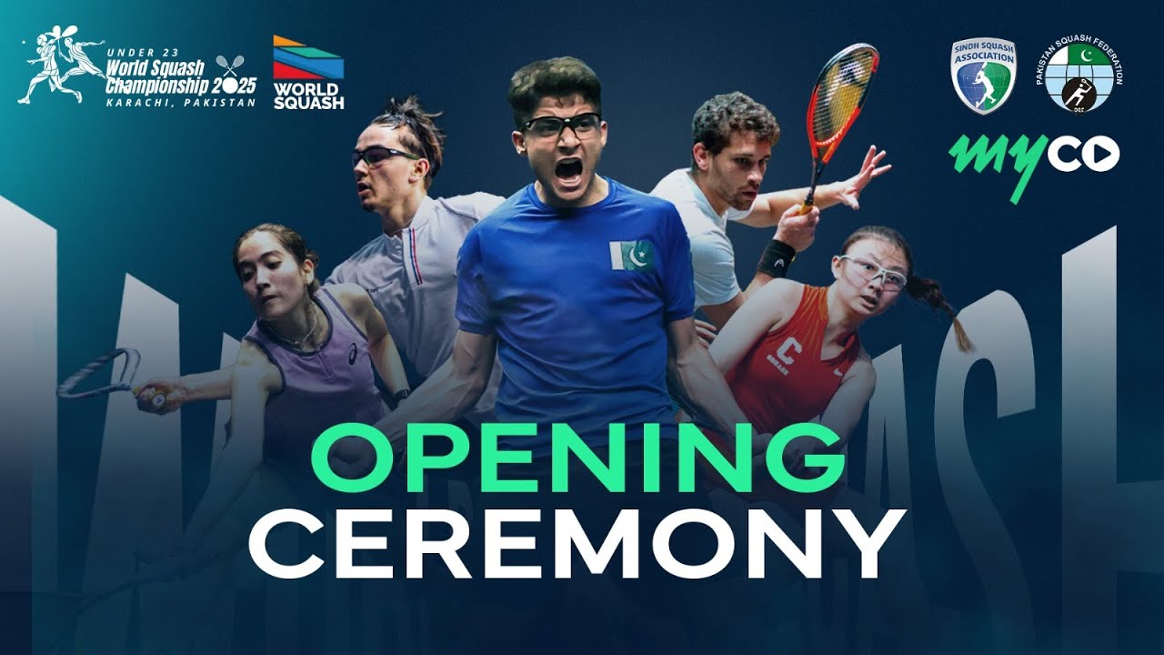 Opening Ceremony of WSF Under-23 World Squash Championship - YouTube
