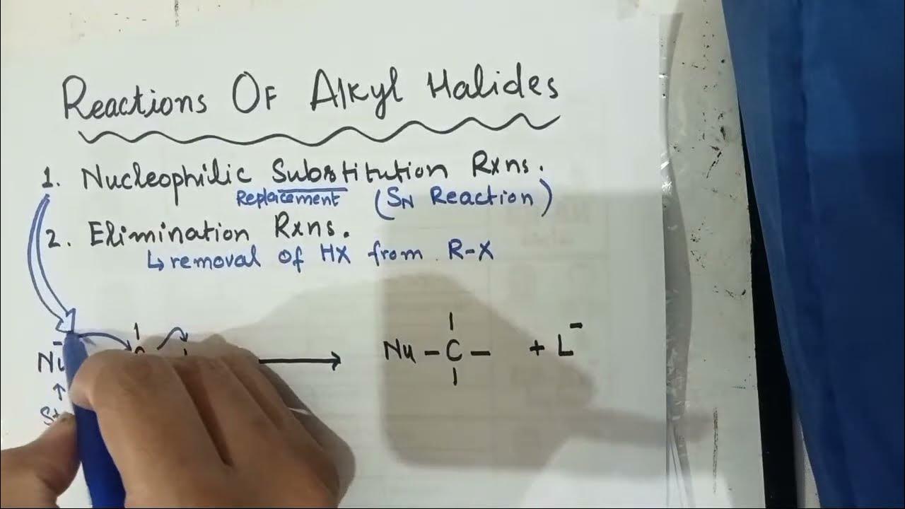 Reactions of Alkyl Halides | Nucleophilic Substitution Reactions 2nd year Chemistry (PART-2 ...