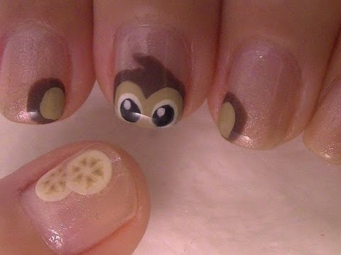 Monkey Nail Art - YouTube