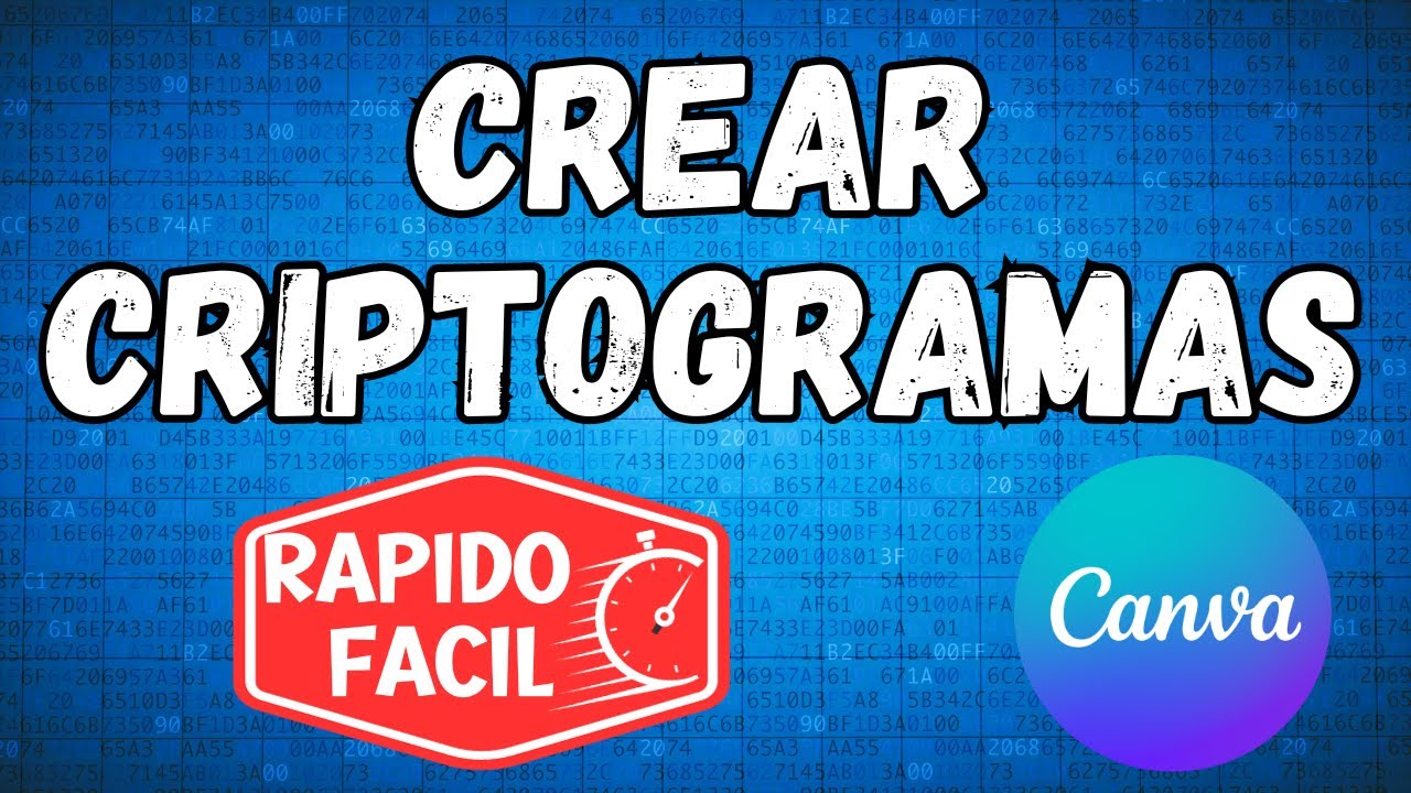 CREAR CRIPTOGRAMAS-RAPIDO Y FACIL-CANVA TUTORIAL- - YouTube