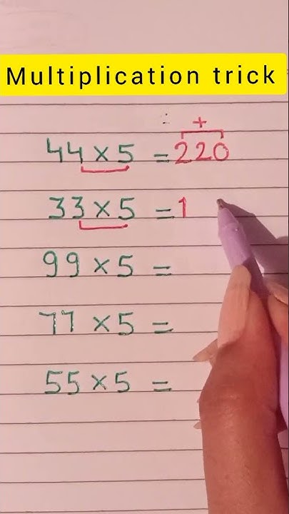 Multiplication trick for fast calculation #shorts #trending - YouTube