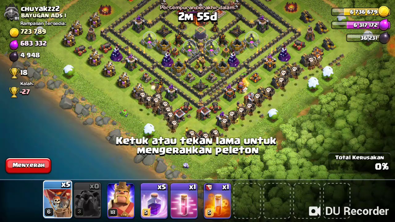 Serangan terbaik larva balon. Coc top - YouTube
