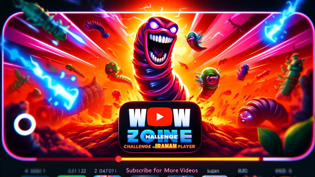 Worm zone gameplay challenge with Iranian player | my worm family ...