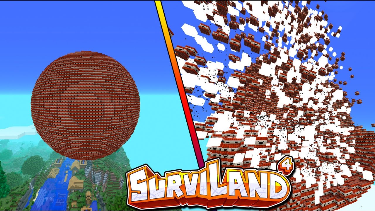 TROLLEADAS Y LA MAYOR EXPLOSION DE TNT | SURVILAND 4 EP.48 MINECRAFT ...