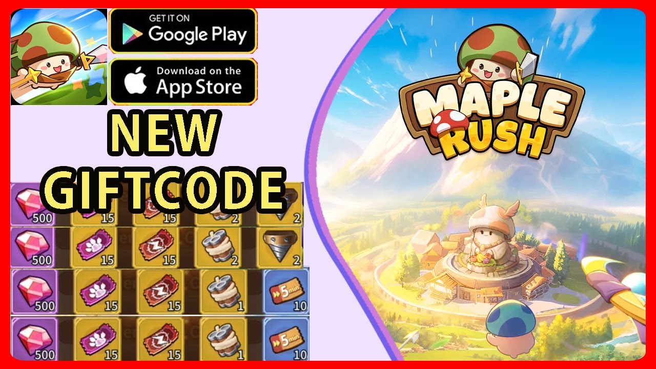 Maple Rush Gameplay (Official Launch) & All Giftcodes - How to Redeem ...