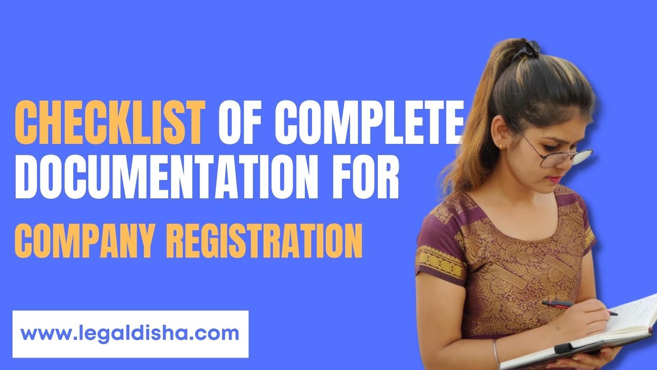 Company registration || Checklist of documentation for company ...