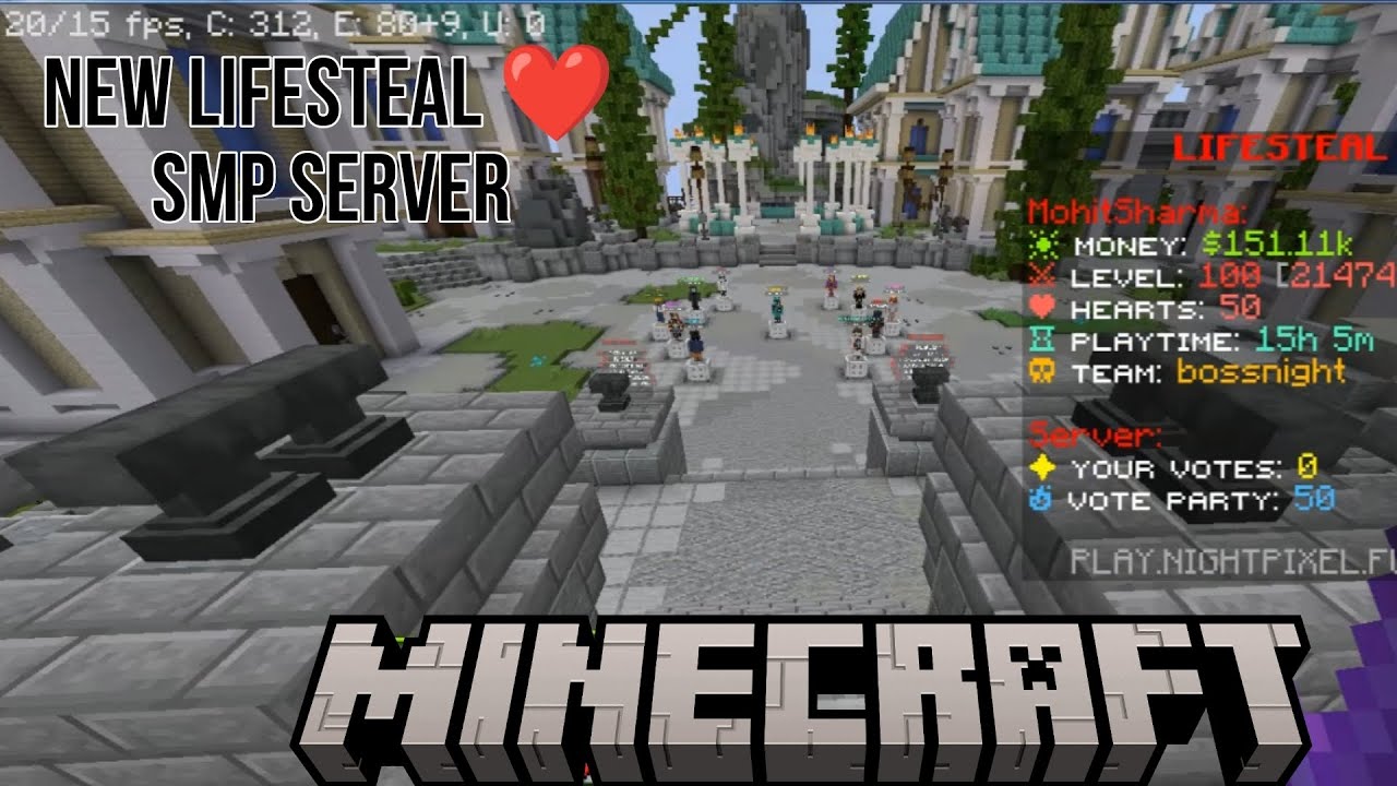 New Minecraft Lifesteal ️Smp server for Java and bedrock.(ip in ...
