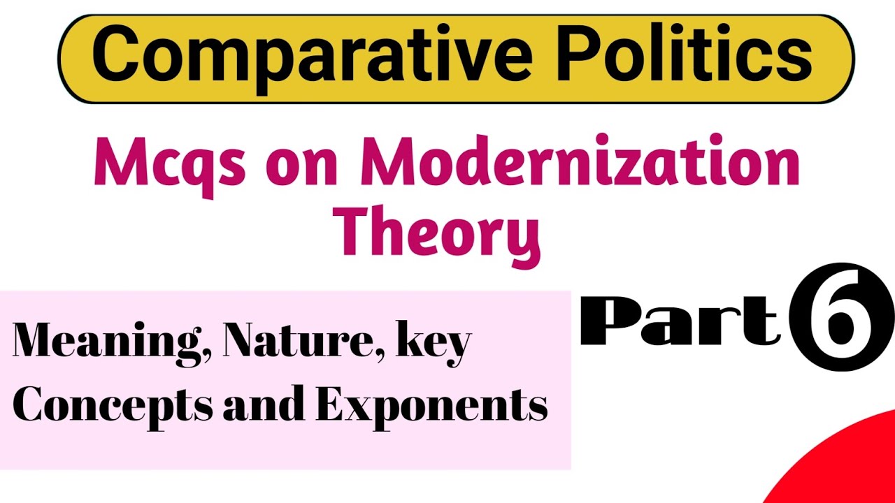 Mcqs on Modernization Theory, Comparative Politics - YouTube