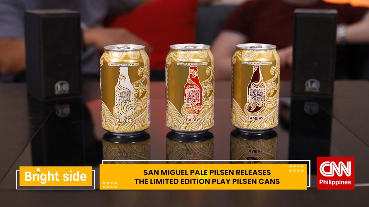The Bright Side: San Miguel Pale Pilsen Play Pilsen Cans - YouTube