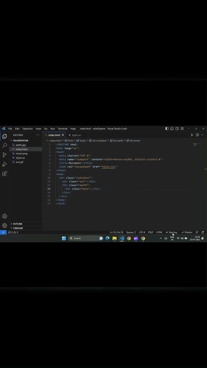 Solar System Webdevelopment Css Html Solarsystemproject Webdevtutorial Website Youtube