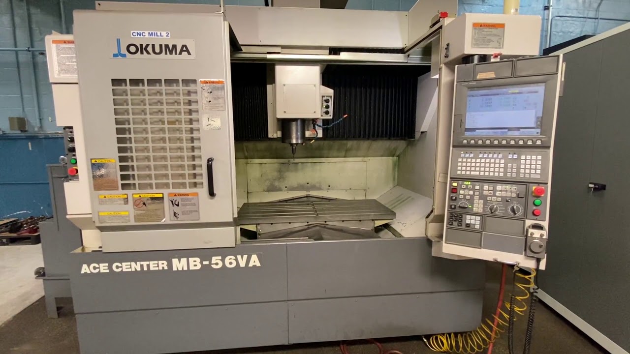 Okuma MB-56VA CNC Machining Center - YouTube