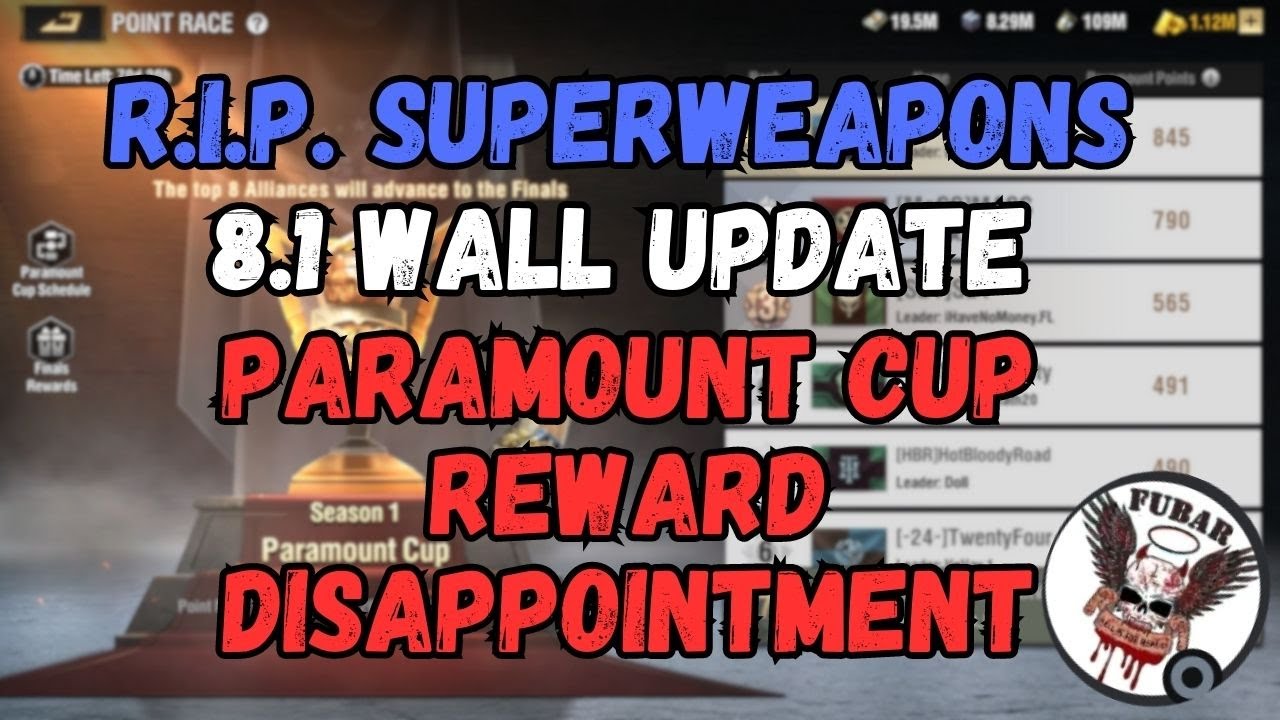 Warpath 8.0 - Me and Fubar talk about the Paramount Cup final reward ...