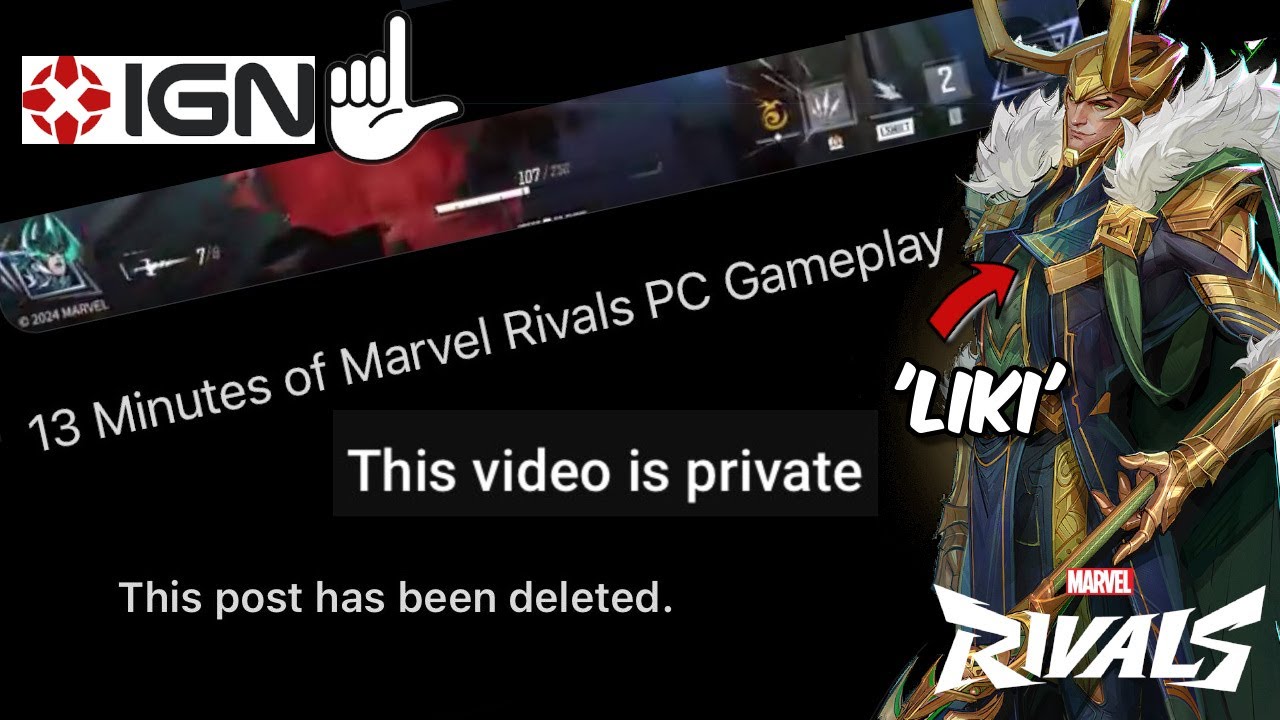 IGN Delete Hilarious Marvel Rivals Post Situation | "Featuring Liki ...