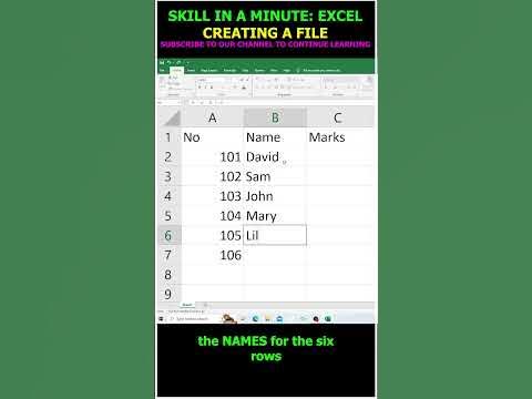 Excel - Create File #shorts #excel - YouTube