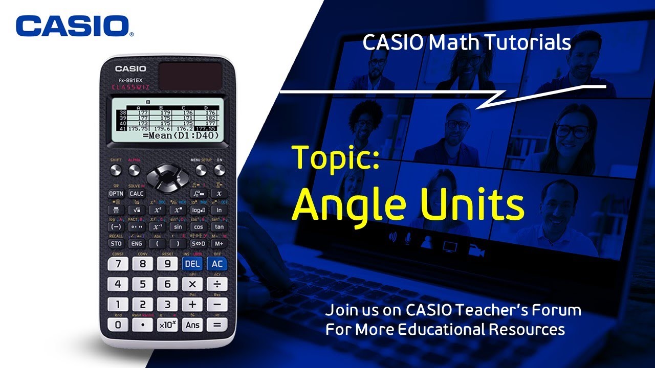 Angle unit conversion (Rad & Degree) by using CASIO fx-991EX\ARX - YouTube