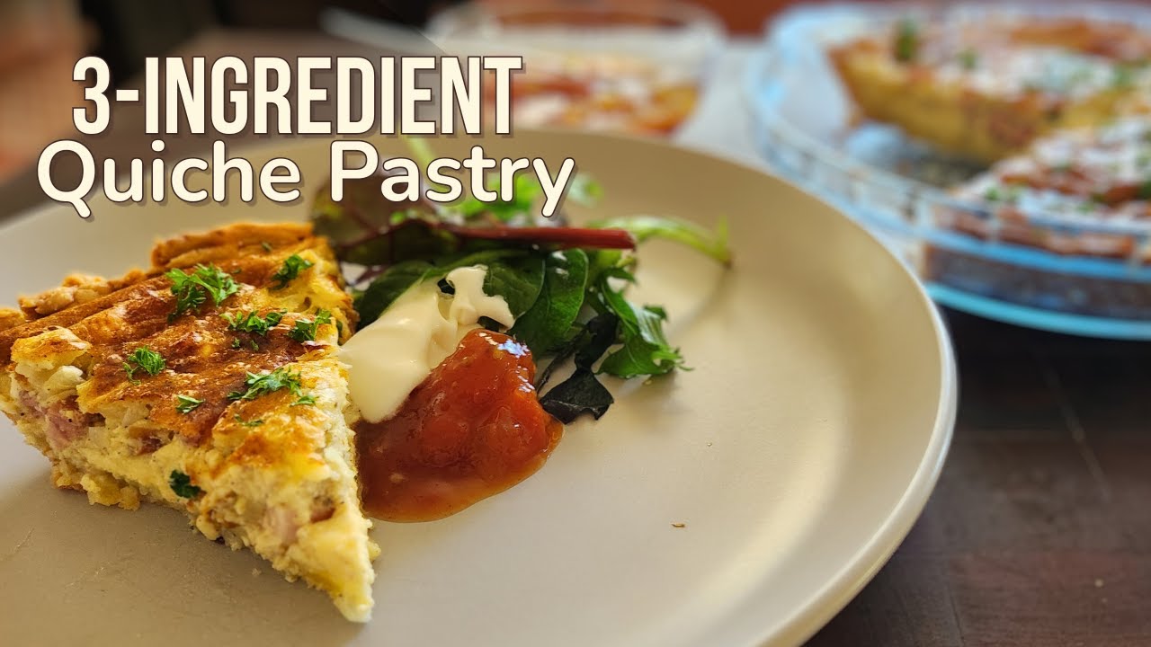 The Perfect 3-Ingredient Quiche Pastry – Easy & Foolproof - YouTube