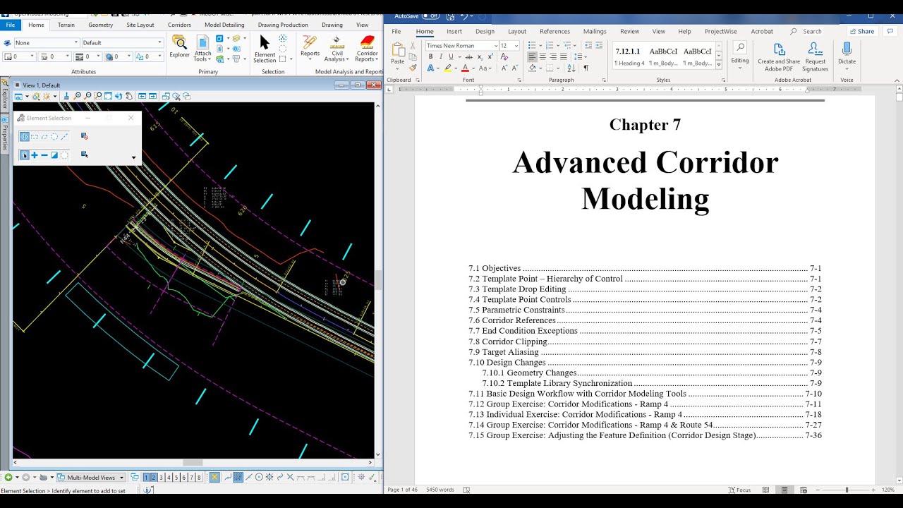 ORD - Road 1 - Chapter 7 - Advanced Corridor Modeling - Exercise 3 ...