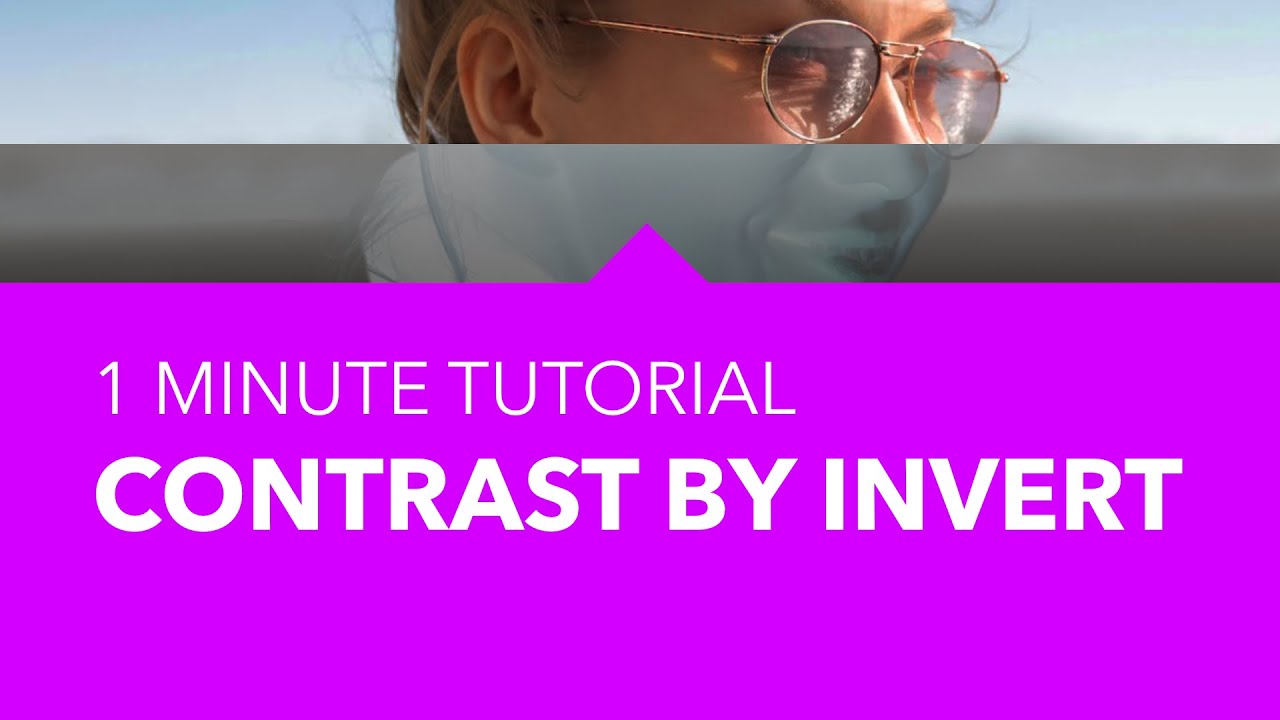 Color and Contrast by using an Invert Adjustment (Affinity Photo ...