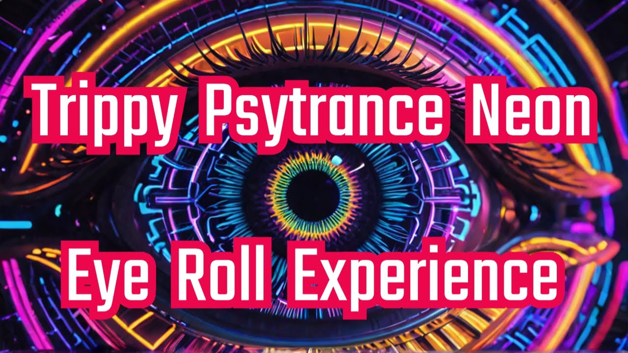 Trippy Psytrance Neon Video Screensaver Eye Roll Experience (no sound ...