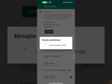 Whatsapp Sohbetleri ve Tüm Verileri Yedekleme Nasıl Yapılır ? #short