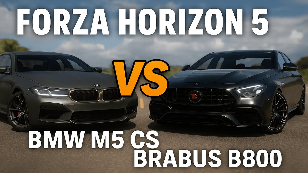 Forza Horizon 5 BMW M5 CS vs MB E63 B800 #BMWM5CS #M5CS #BMWM5 #BMW # ...