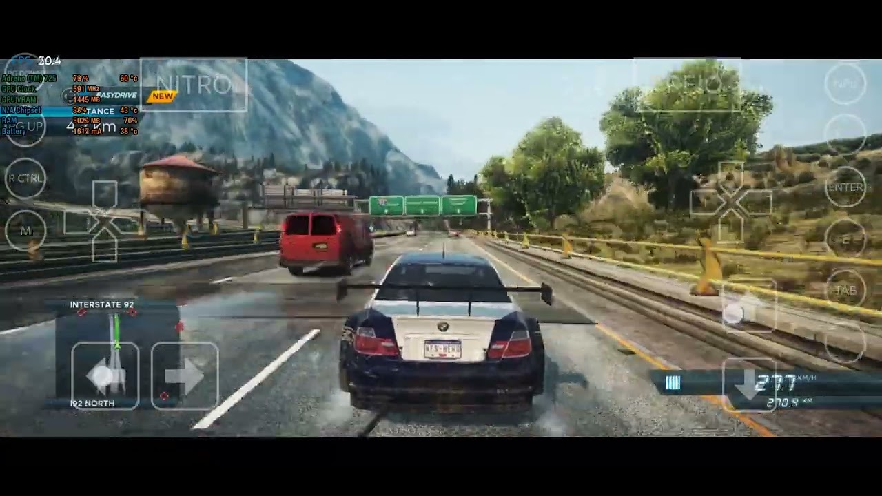 NFS Most wanted 2012 - Winlator 7.1 - M3 GTR Hero - Poco F5 - medium ...