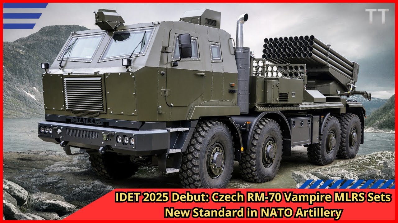 IDET 2025 Debut Czech RM 70 Vampire MLRS Sets New Standard in NATO Artillery - YouTube