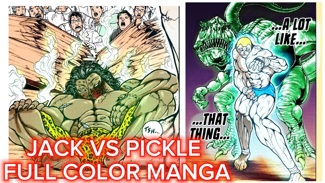 JACK VS PICKLE FULL COLOR FIGHT/Baki-rahen/ Manga Coloring - YouTube