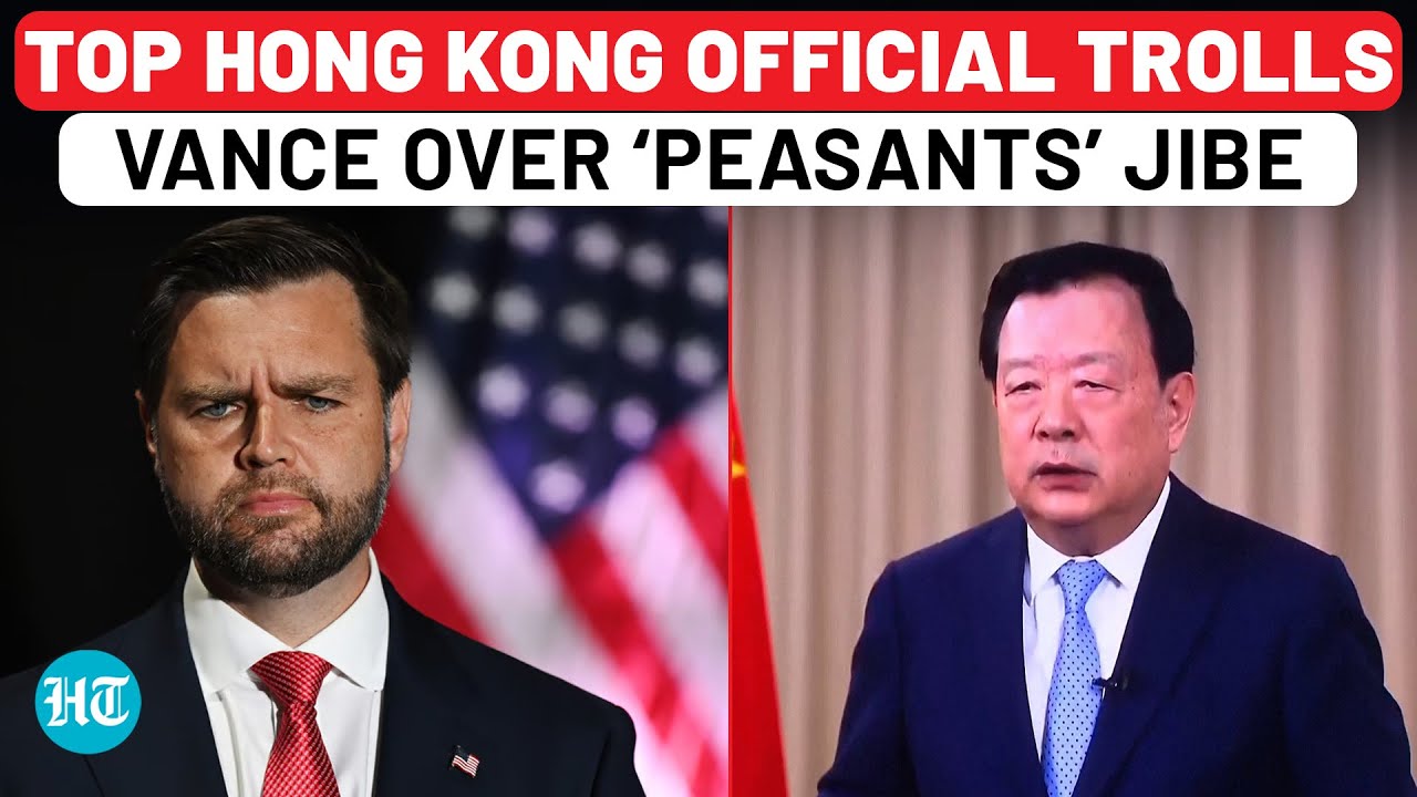On Cam: Top Hong Kong Official Trolls Vance Over ‘Peasants’ Jibe At ...