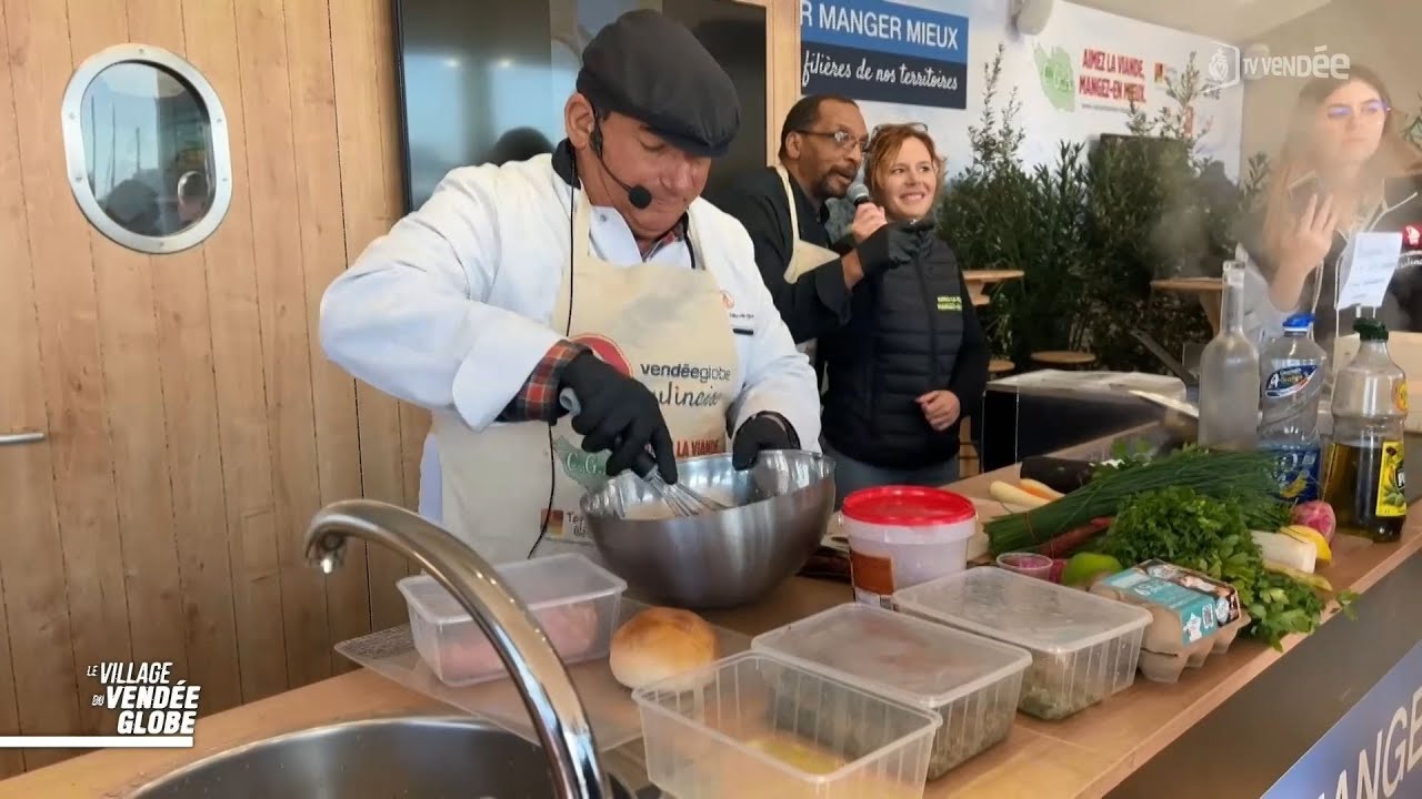 Dans les coulisses du Pavillon culinaire du Vendée Globe - YouTube