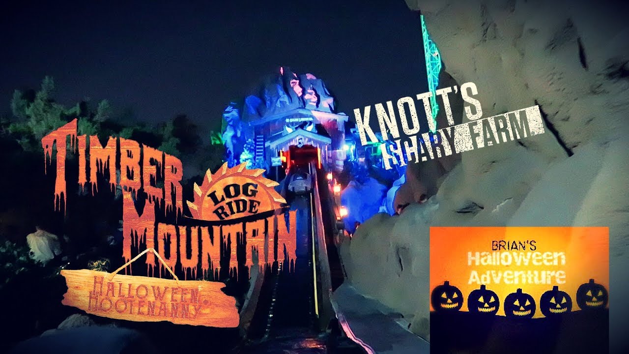Knott's Timber Mountain Log Ride: Halloween Hootenanny - YouTube