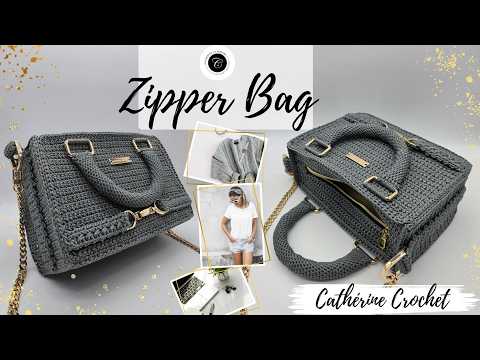 How to Crochet a Zipper Bag | Easy Tutorial