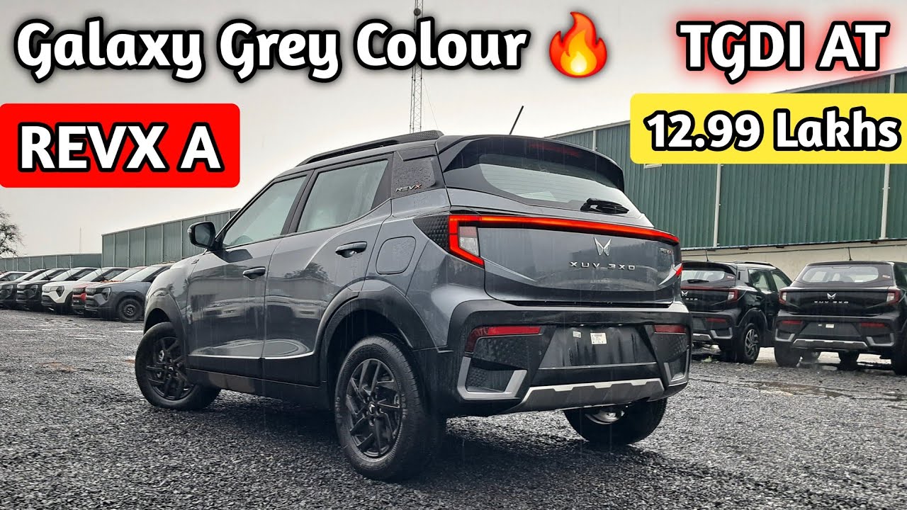 Galaxy Grey Colour 🔥 2025 Mahindra XUV 3XO REVX A TGDI Automatic Review ...