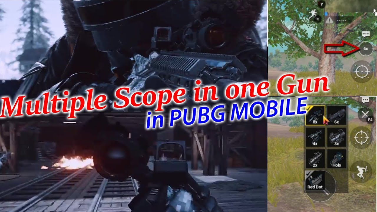 How to use multiple scope in one gun in PUBG MOBILE with two bonus tips ...