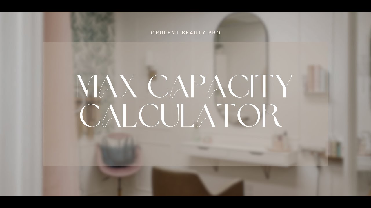Max Capacity Calculator - YouTube