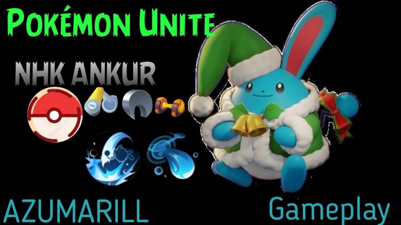 Pokemon Unite Highlight : Azumarill Gameplay | Pokemon Unite | Master ...