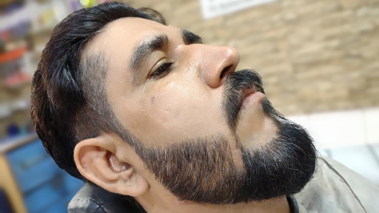 New beard style 2024 tutorial step by step zaibi barber shop Pakistan ...