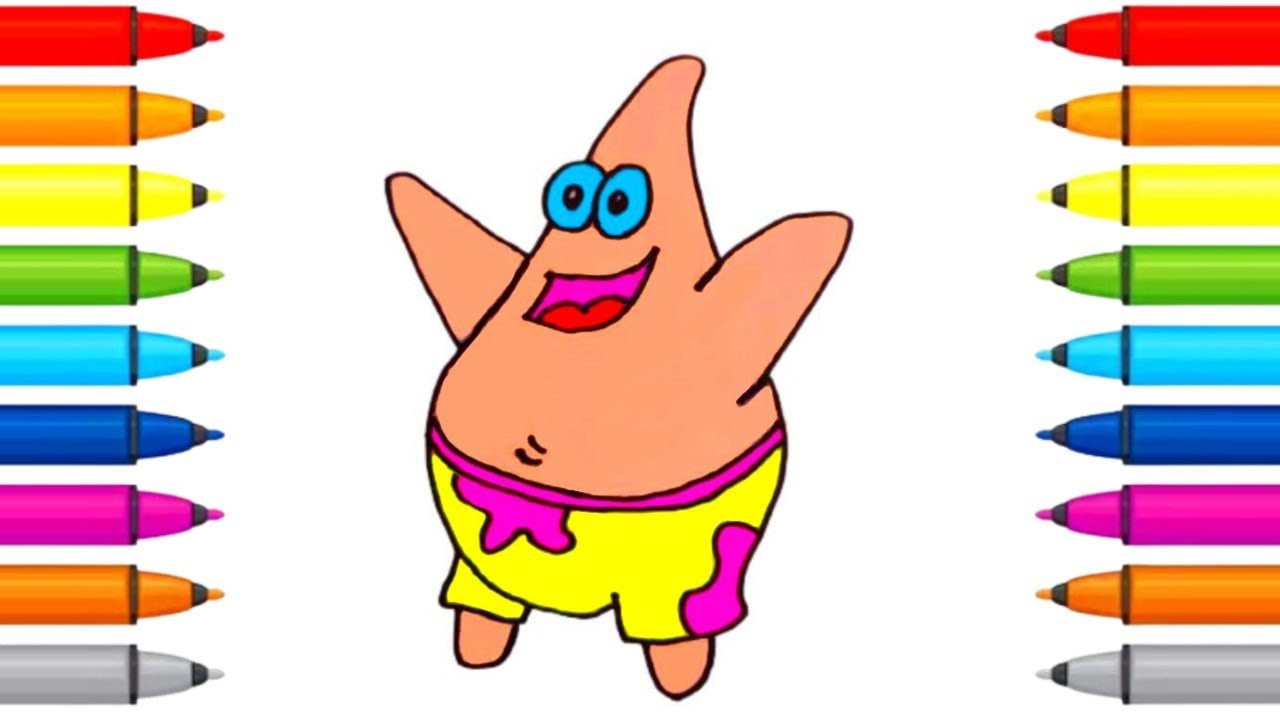 How to Draw Patrick Star Spongebob Easy Step by Step - YouTube