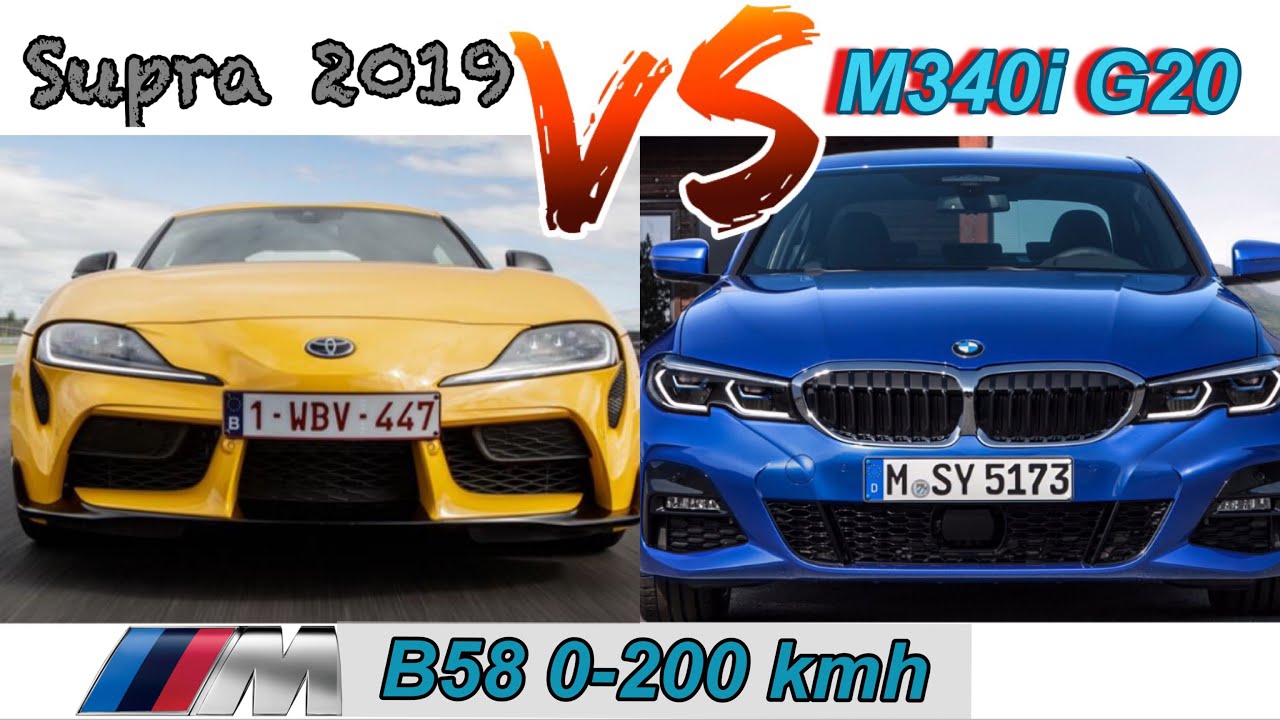 NEW SUPRA vs NEW BMW M340i G20 | TOYOTA vs. BMW | 0-100 & 0-200 km/h ...