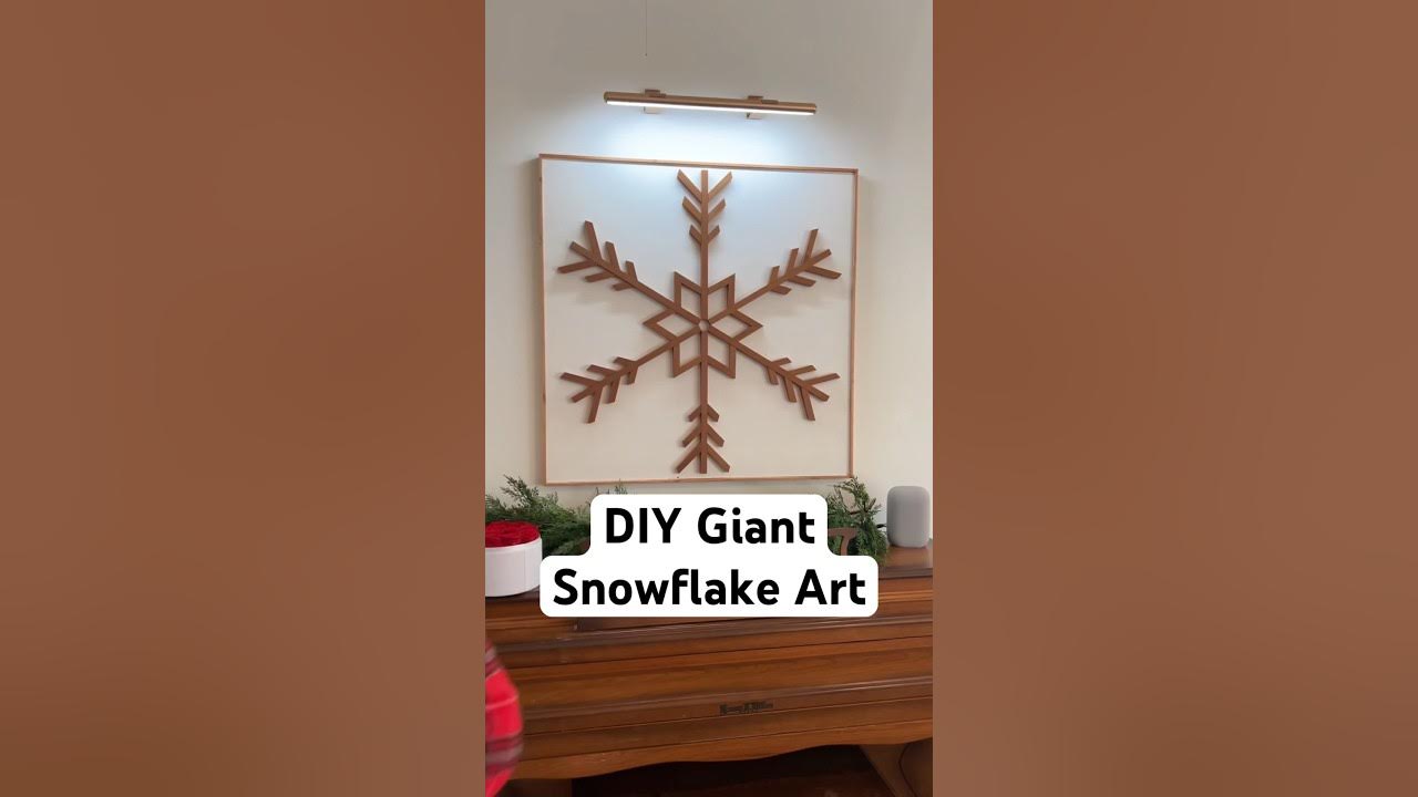 DIY Giant Snowflake Art ️ - YouTube