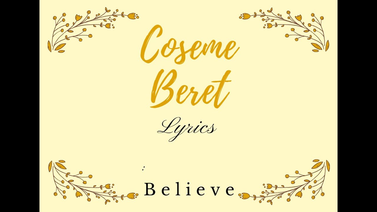 Coseme - Beret (Letra) - YouTube