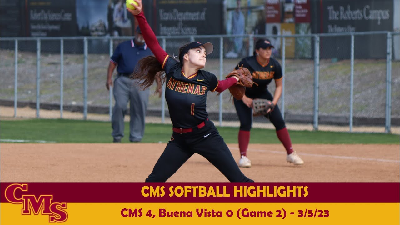 CMS Softball Highlights vs. Buena Vista - YouTube
