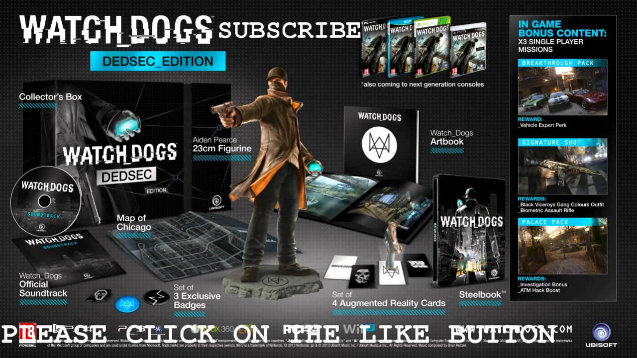 Watch Dogs Updates :- SPECIAL EDITION & COLLECTORS EDITION - YouTube