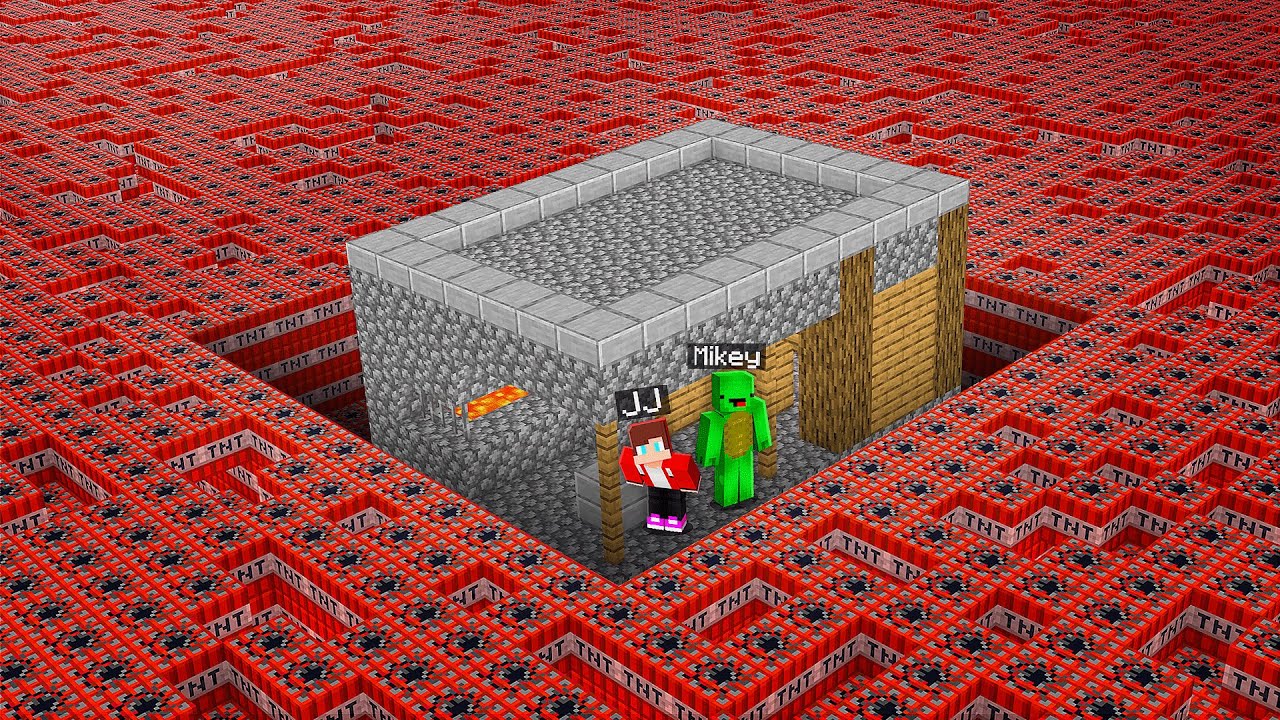 Why Mikey and JJ House in a DYNAMITE MAZE in Minecraft (Maizen) - YouTube