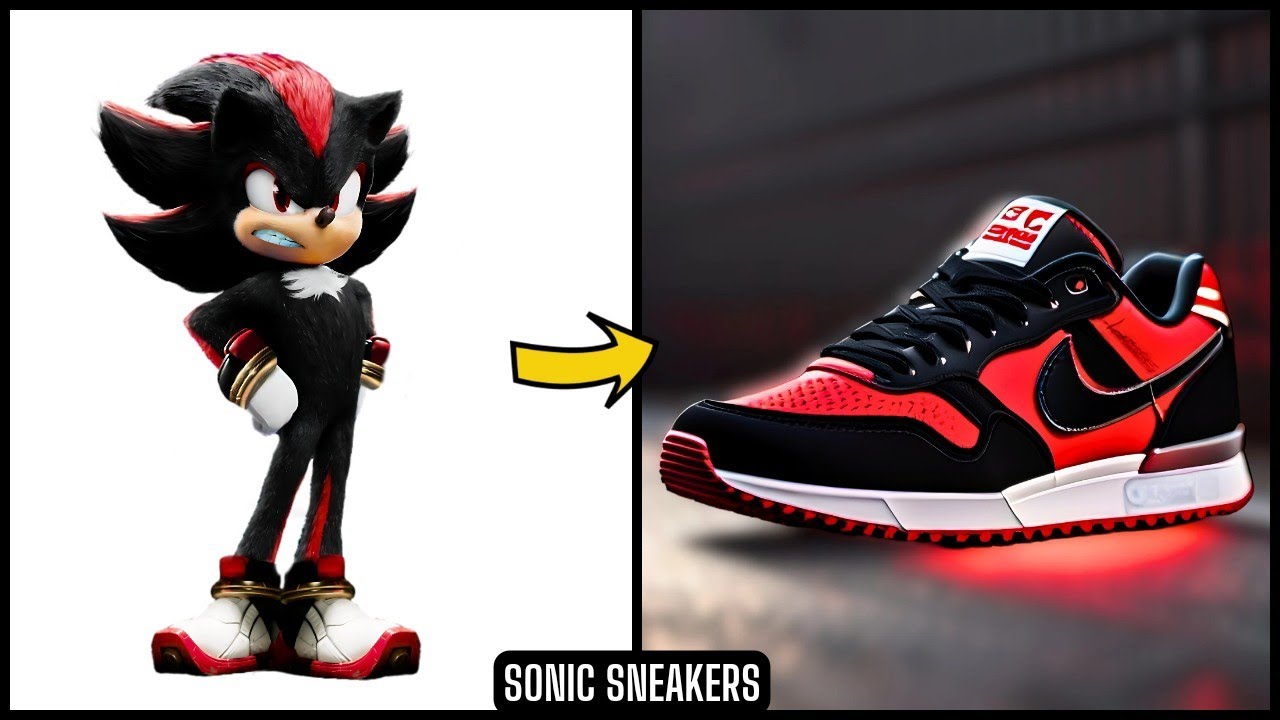 Sonic The Hedgehog All Characters as SNEAKERS - YouTube