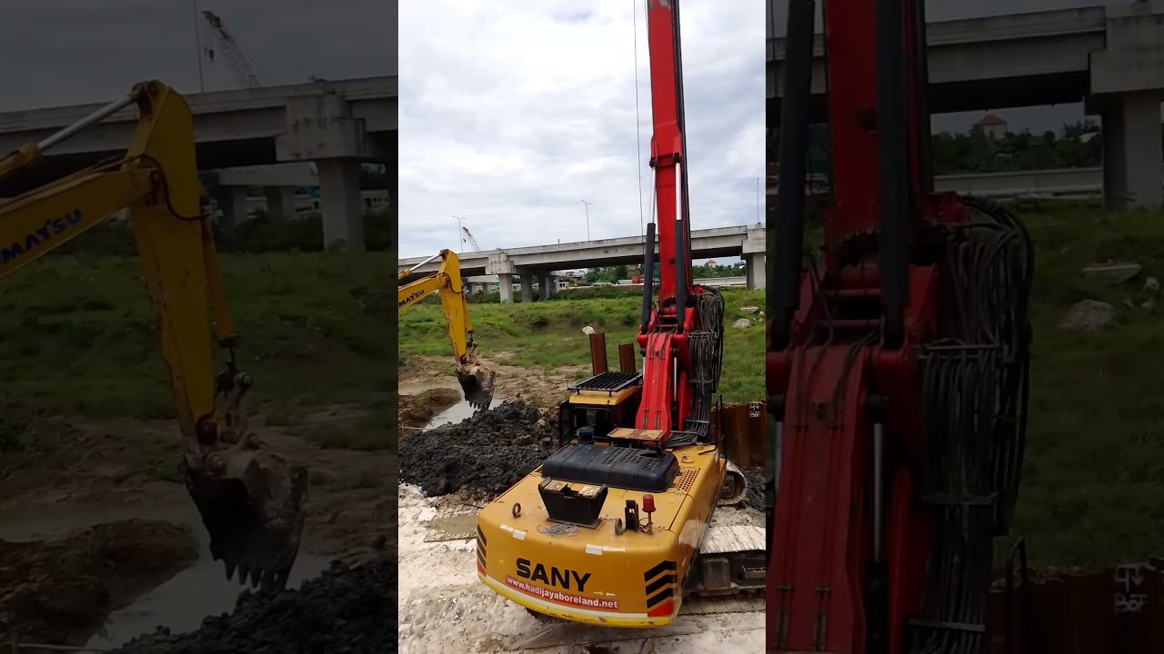 METODE pekerjaan BORE pile menggunakan CASING - YouTube